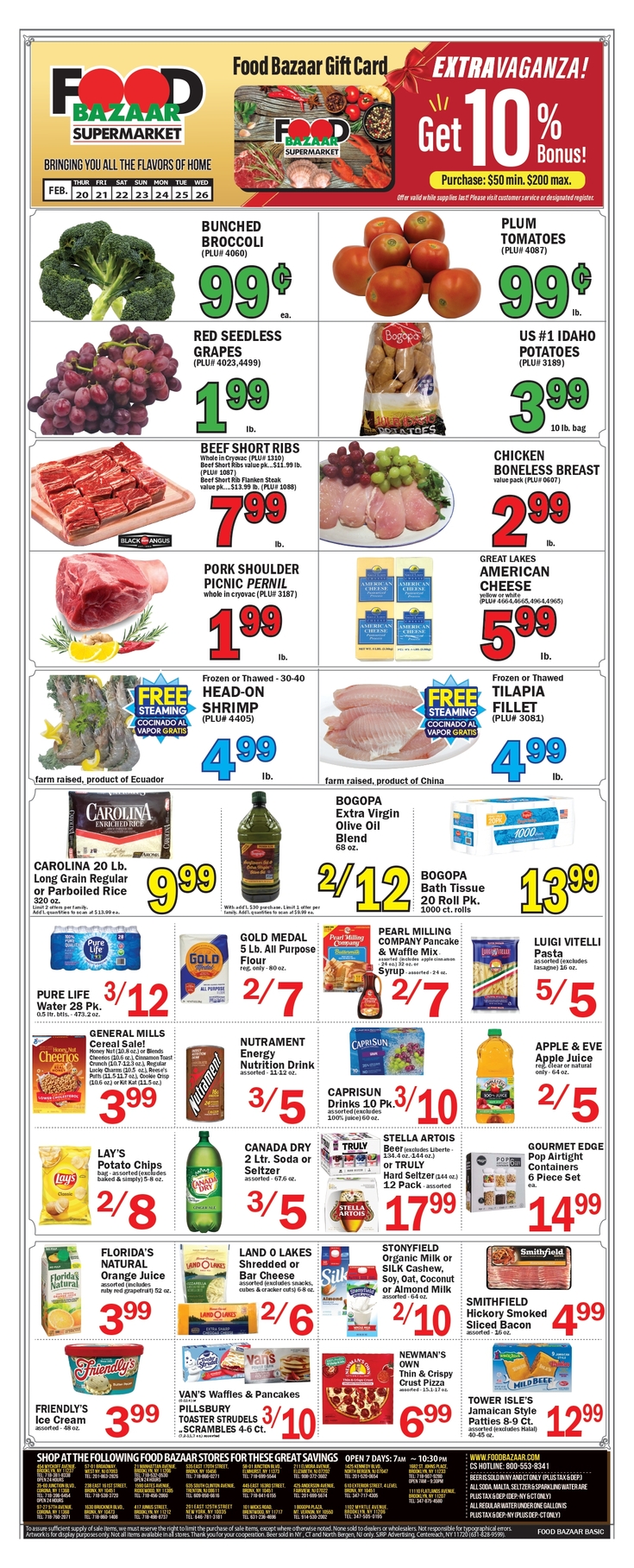 Print Weekly Specials | Food Bazaar Supermarket | Westchester - Mount ...