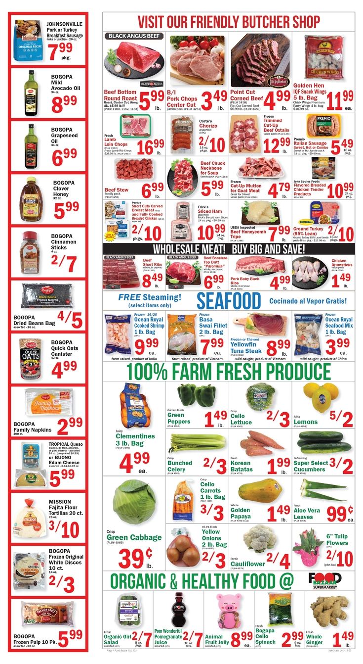 Print Weekly Specials | Food Bazaar Supermarket | Farmbria by Food ...